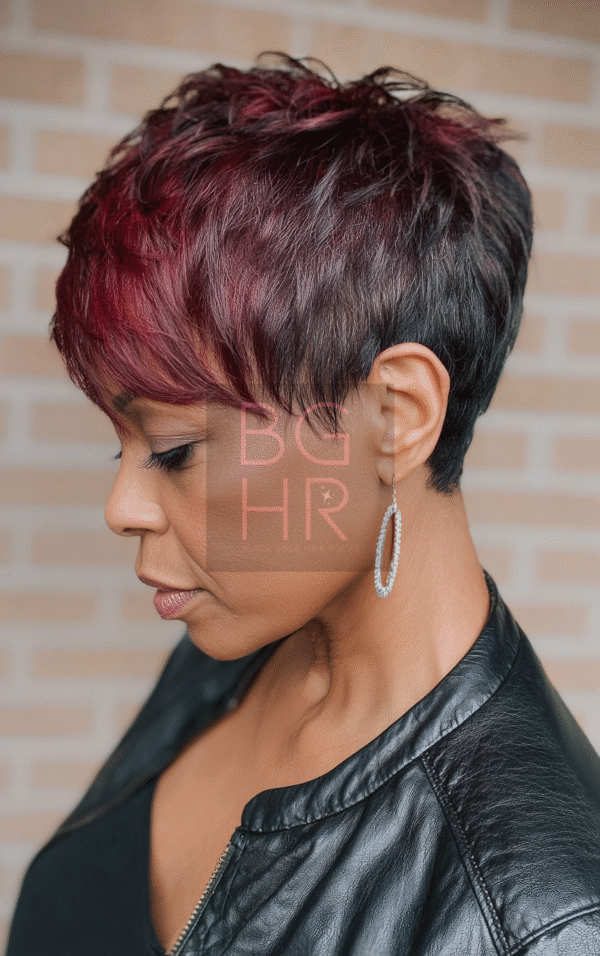 Sleek Silk-Press Pixies & Press‑and‑Curl Styles for Black Hair – Black ...