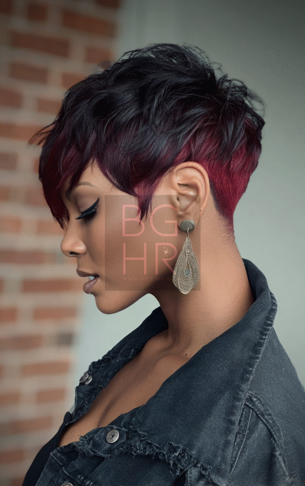 Sleek Silk-Press Pixies & Press‑and‑Curl Styles for Black Hair – Black ...
