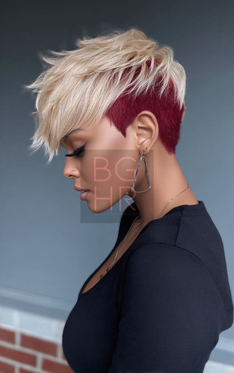 Sleek Silk-Press Pixies & Press‑and‑Curl Styles for Black Hair – Black ...