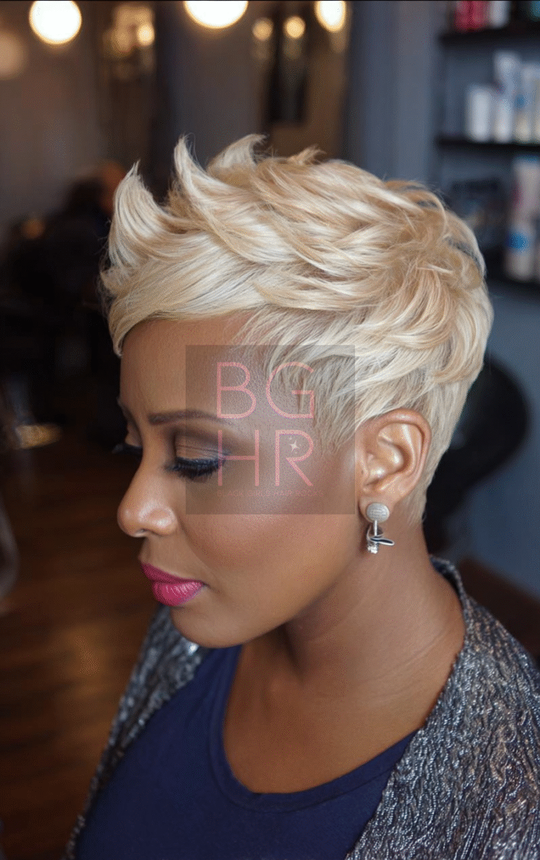 Sleek Silk-Press Pixies & Press‑and‑Curl Styles for Black Hair – Black ...